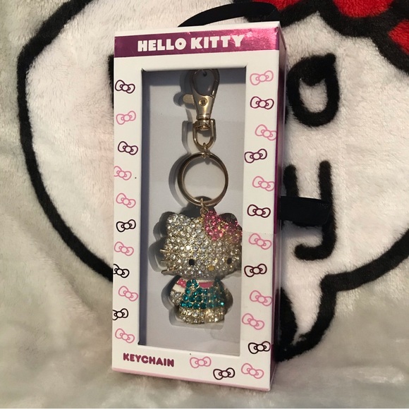 Sanrio | Other | Hello Kitty Full Body Bling Keychainbag Charm New ...